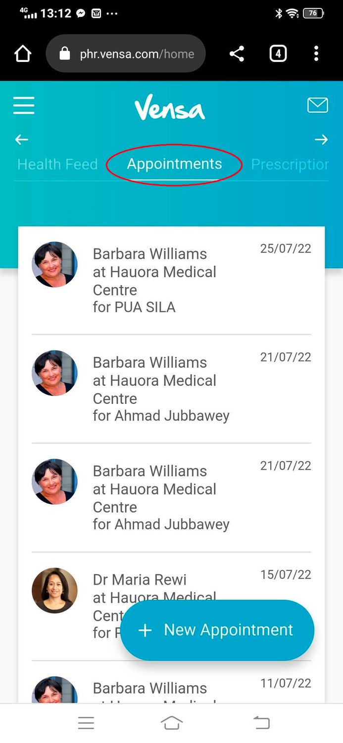 How to book/cancel appointments online