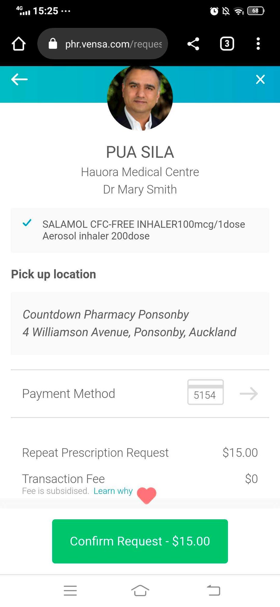 Request a Repeat Prescription Online